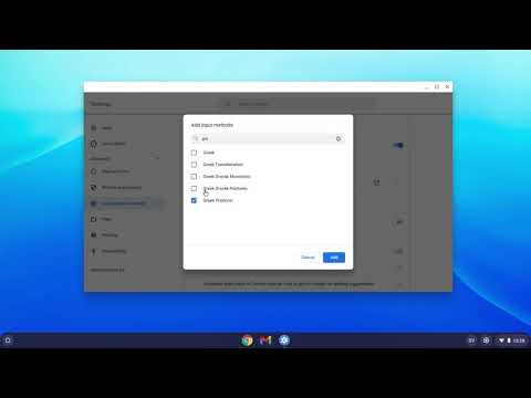 Alternative Greek Keyboard Layouts Chrome OS Setup