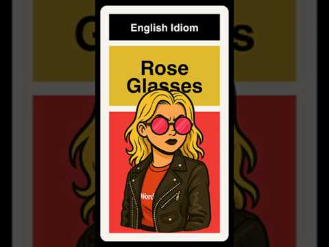 What does the idiom "rose colored glasses" mean? 🕵🏻♀️
