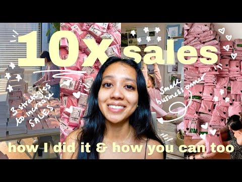 how to 10x your small business sales💸📦 / 3 growth strategies for your small business that I swear by