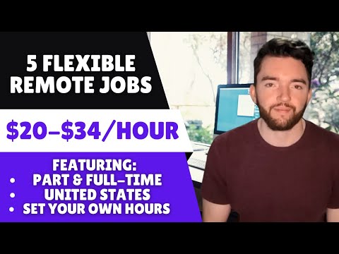 5 Flexible Hour Work From Home Jobs Hiring Part & Full-Time