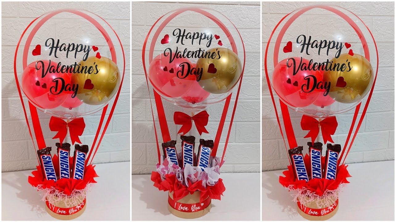 HOW TO MAKE HOT AIR BALLOON BOUQUET WITH CHOCOLATES | VALENTINE'S DAY GIFT IDEAS