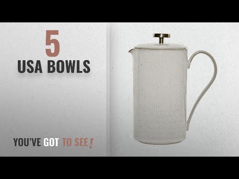 Best Usa Bowls [2018]: Denby USA Natural Canvas Textured French Press