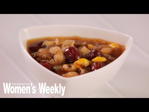 White Fungus, Ginkgo Nuts With Dried Longan And Red Dates Dessert