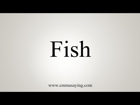 How To Say Fish