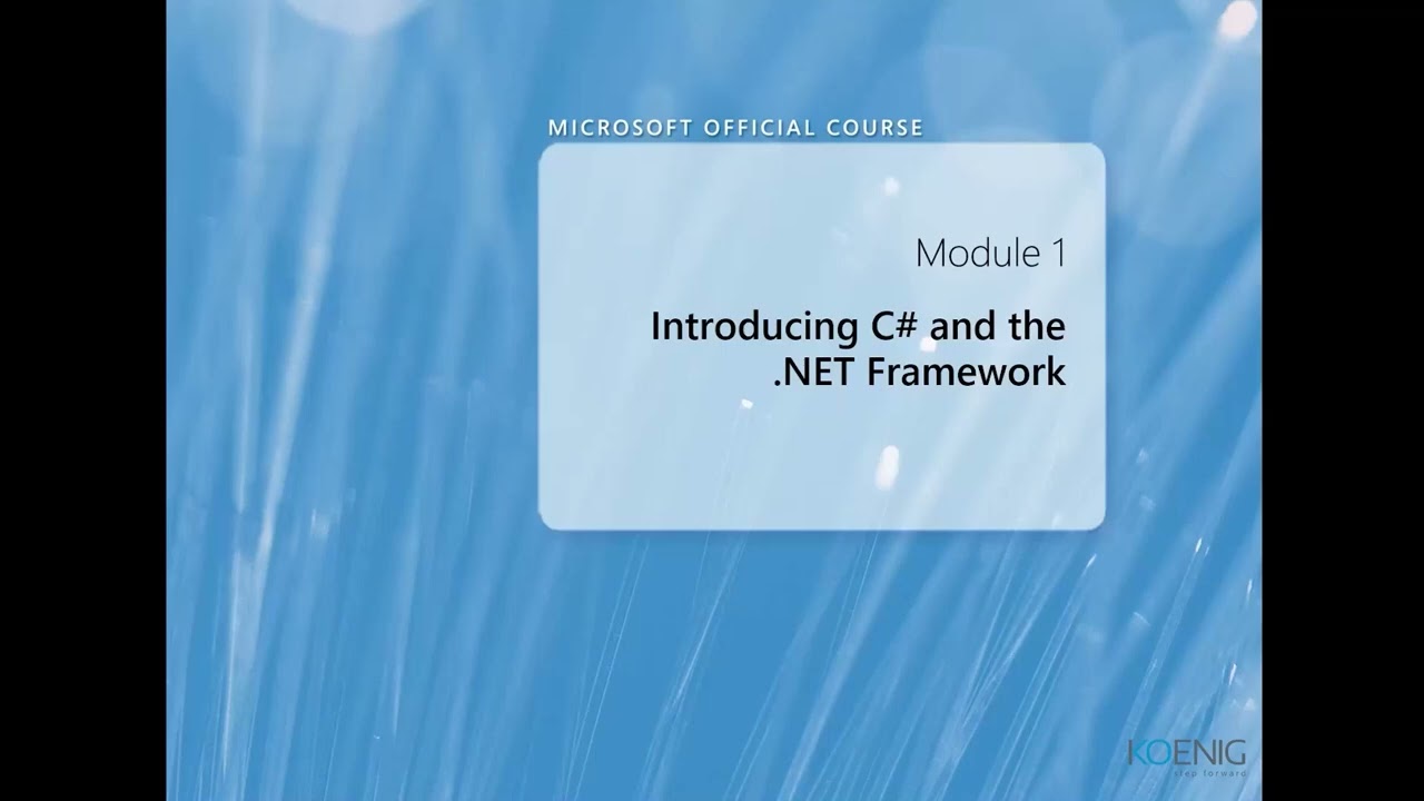 Learn C# Essentials online | Koenig Solutions