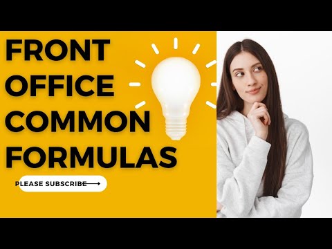 Front Office Formula used in hotels| calculations|ADR,ARR, Occupancy percentage|