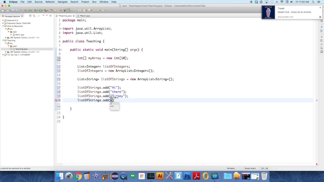 2 ArrayList  add()  get()