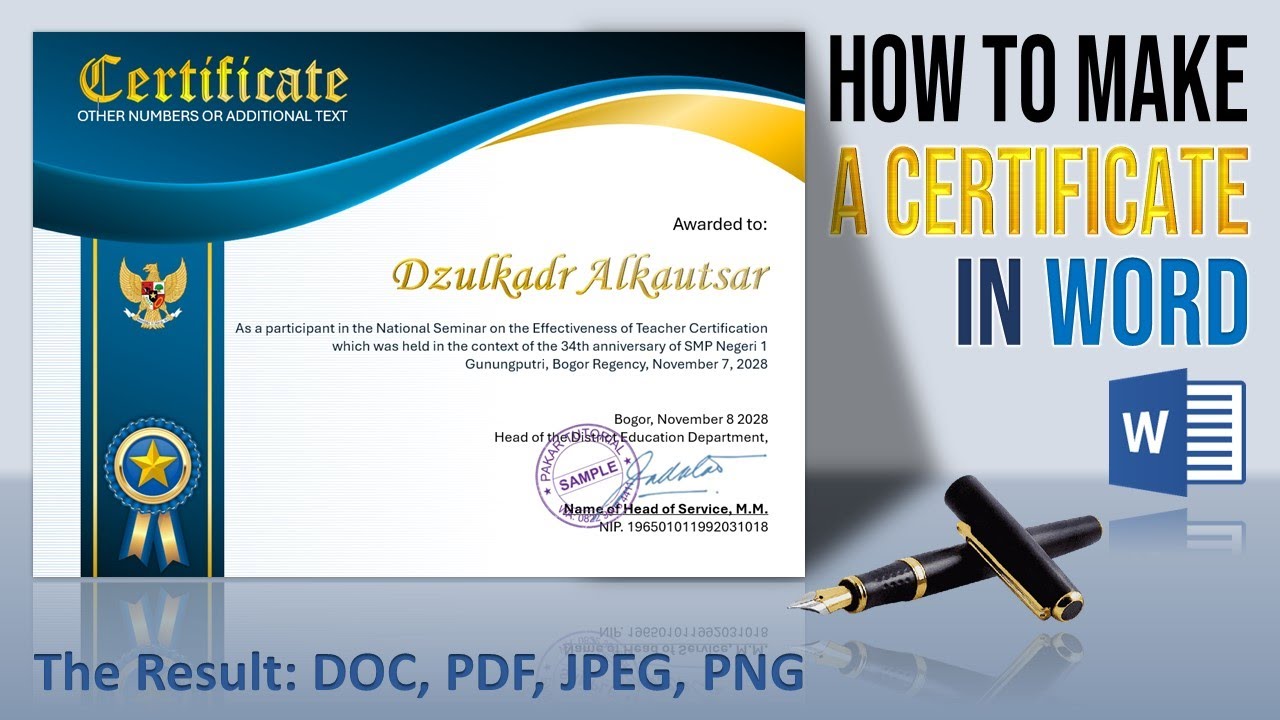 How to Create a Certificate Design Using Only Microsoft Word