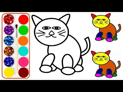 Learn Coloring Page How to Draw Cat Coloring Pages for Kids