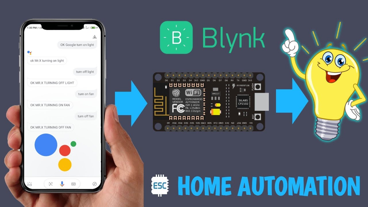 How to make GOOGLE ASSISTANT based HOME AUTOMATION | IoT tutorial | NodeMcu