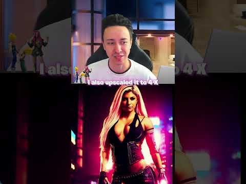 i used AI to put ALEXA BLISS in CYBERPUNK!