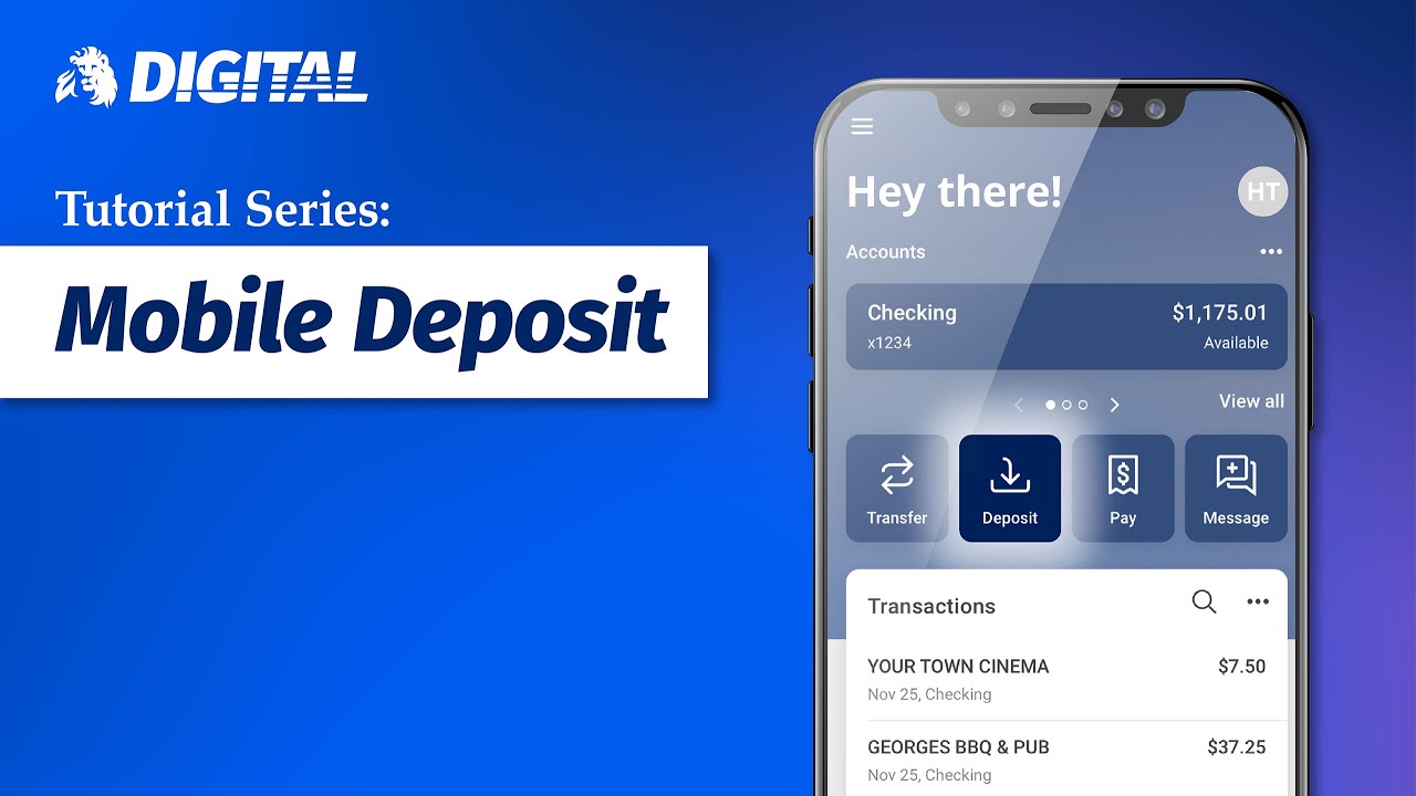 WNB Digital - Mobile Deposit Tutorial