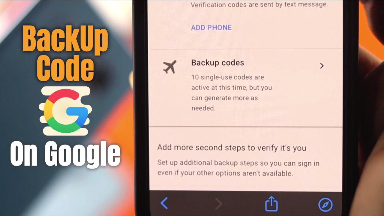 How to Find Google 2-Step Verification Backup Codes! [Updated]