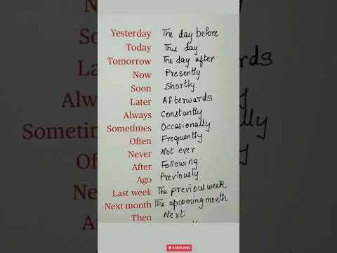 Synonyms in English