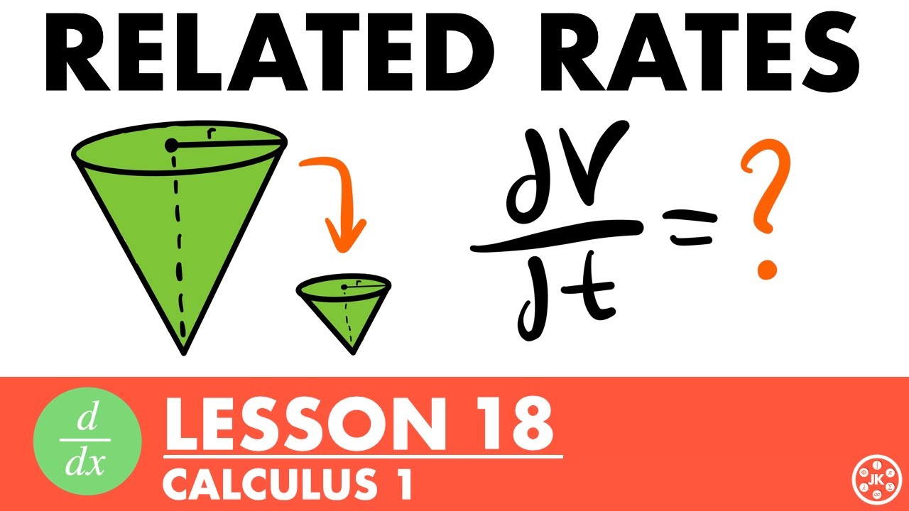 Related Rates Problems | Calculus Lesson 18 - JK Math