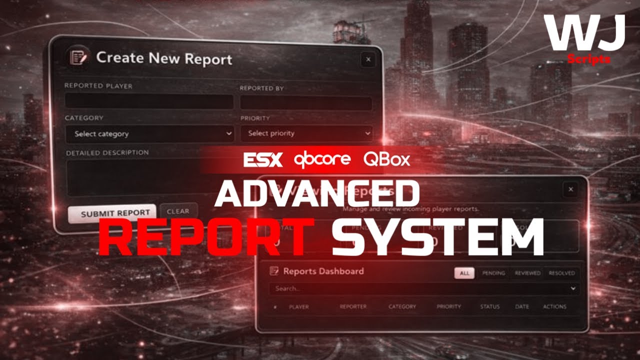 Advanced Report System for Fivem (ESX / QBCore / QBox)
