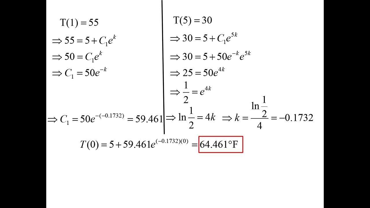 Differential Equations: First Order Linear Models