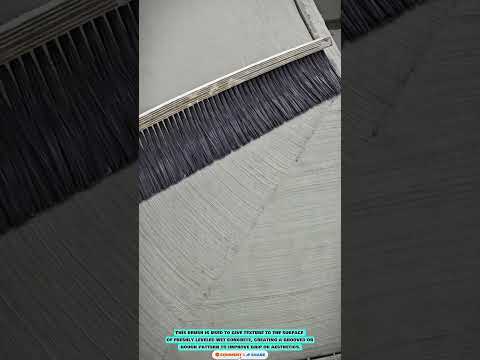 Concrete Finishing Tool: Concrete Texture Brush for Anti-Slip Surfaces