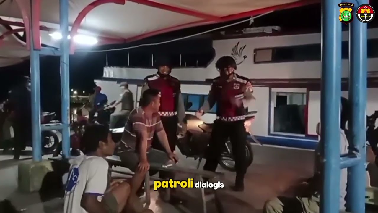 Patroli Malam Dialogis Polsek Kepulauan Seribu Utara