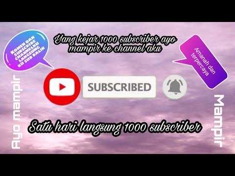 Saling subscribe!! Amanah dan terpercaya!! Yuk saling membantu