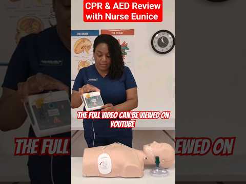 Pass Your AHA CPR or BLS Skills Check-Off with Nurse Eunice #CPR #AED #NurseLife