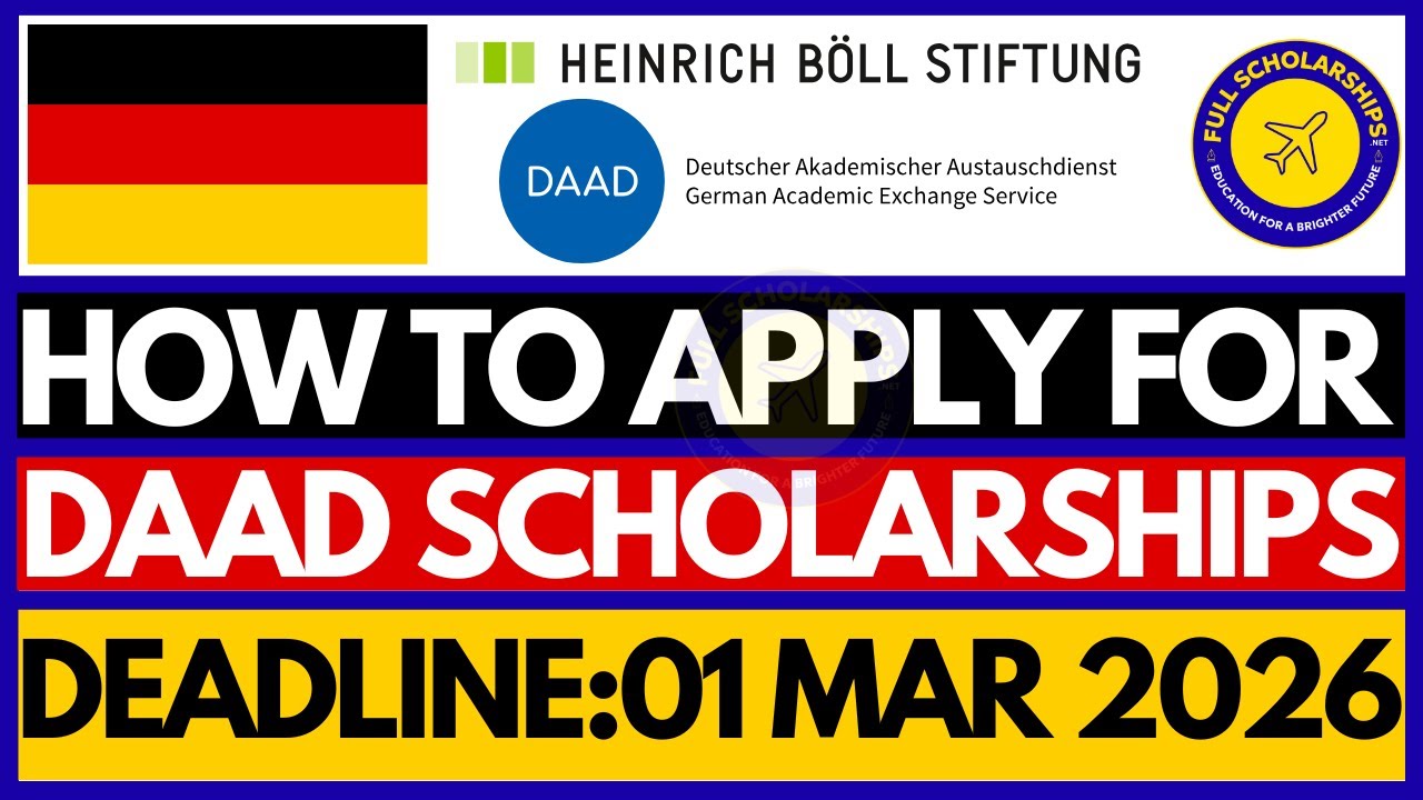 How to Apply for Fully Funded DAAD Heinrich Böll Scholarships 2026 | Study Free BS, MS in Germany