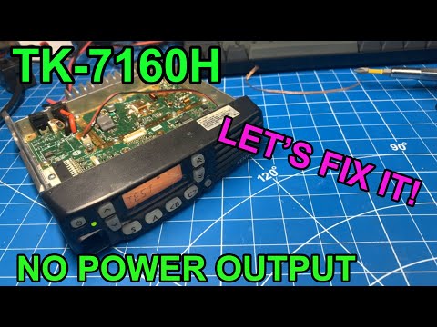 Kenwood TK-7160H No power output and weak Receive