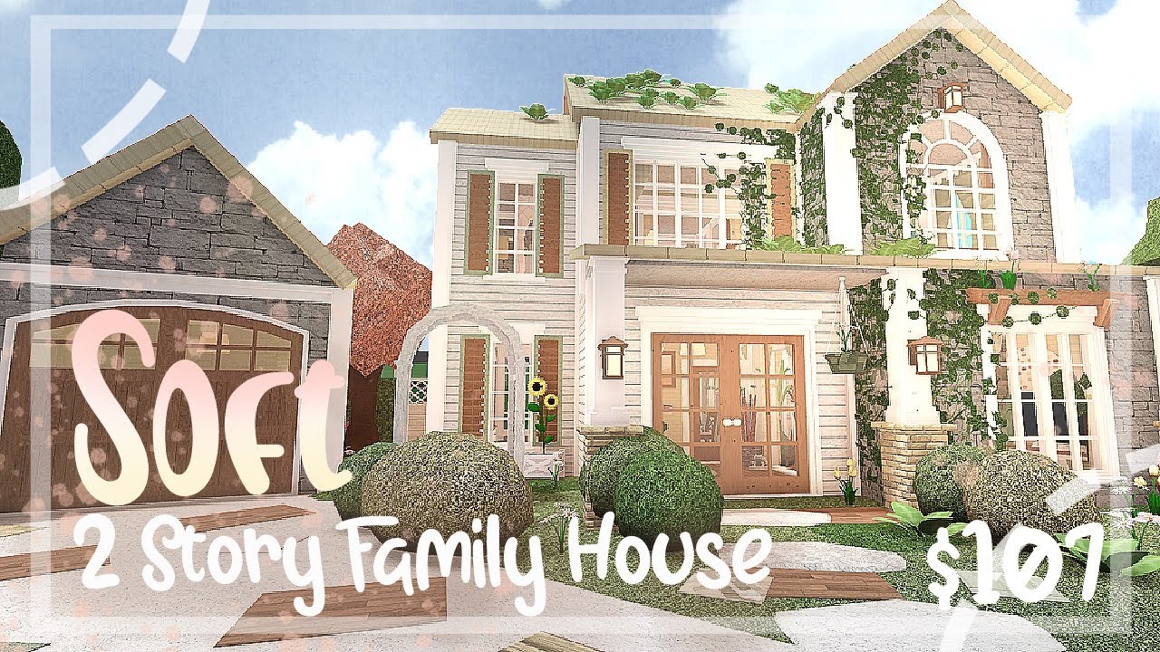 Roblox | Bloxburg: Soft 2 Story Family House | House Build