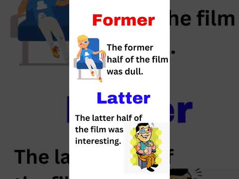 former/latter? learn the difference and usage @LIYEnglish || Learn It Yourself