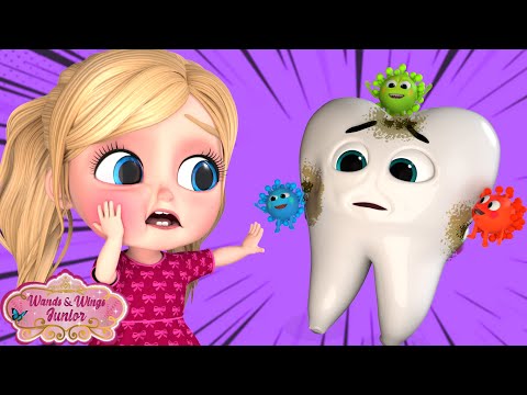 Princess Teeth Care Song 🦷✨ | Brush Your Teeth | Princess Nursery Rhymes - Wands & Wings Jr.