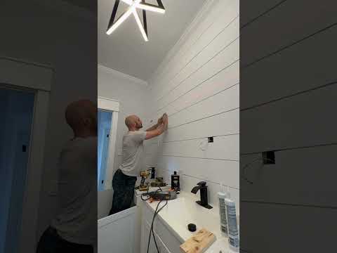 Installing Keonjinn Backlit Mirror Bathroom 30 x 36 Inch LED Vanity Mirror from Amazon