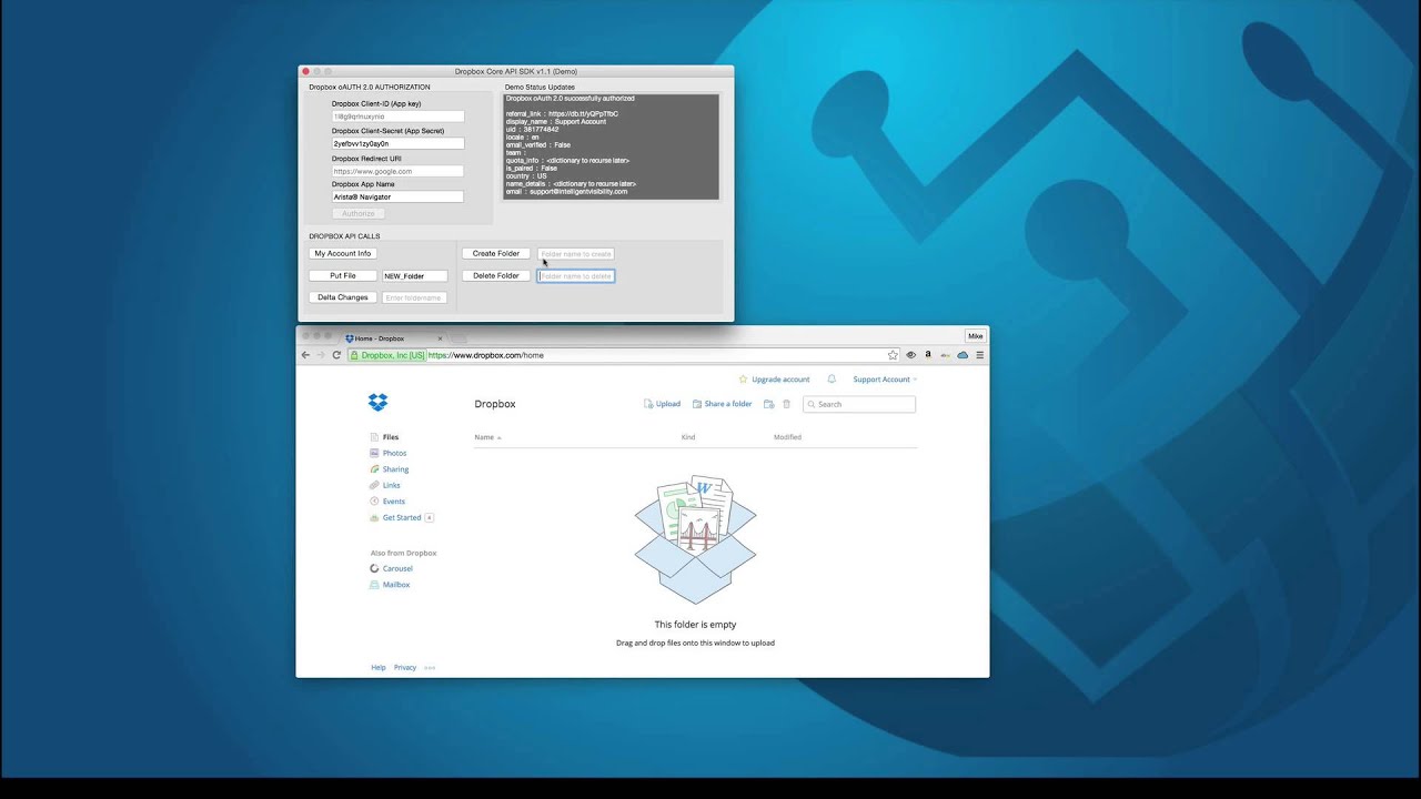 Dropbox API SDK for Xojo