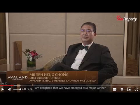 Avaland Berhad (Formerly known as MCT Berhad) | StarProperty Real Estate Developer Awards 2023