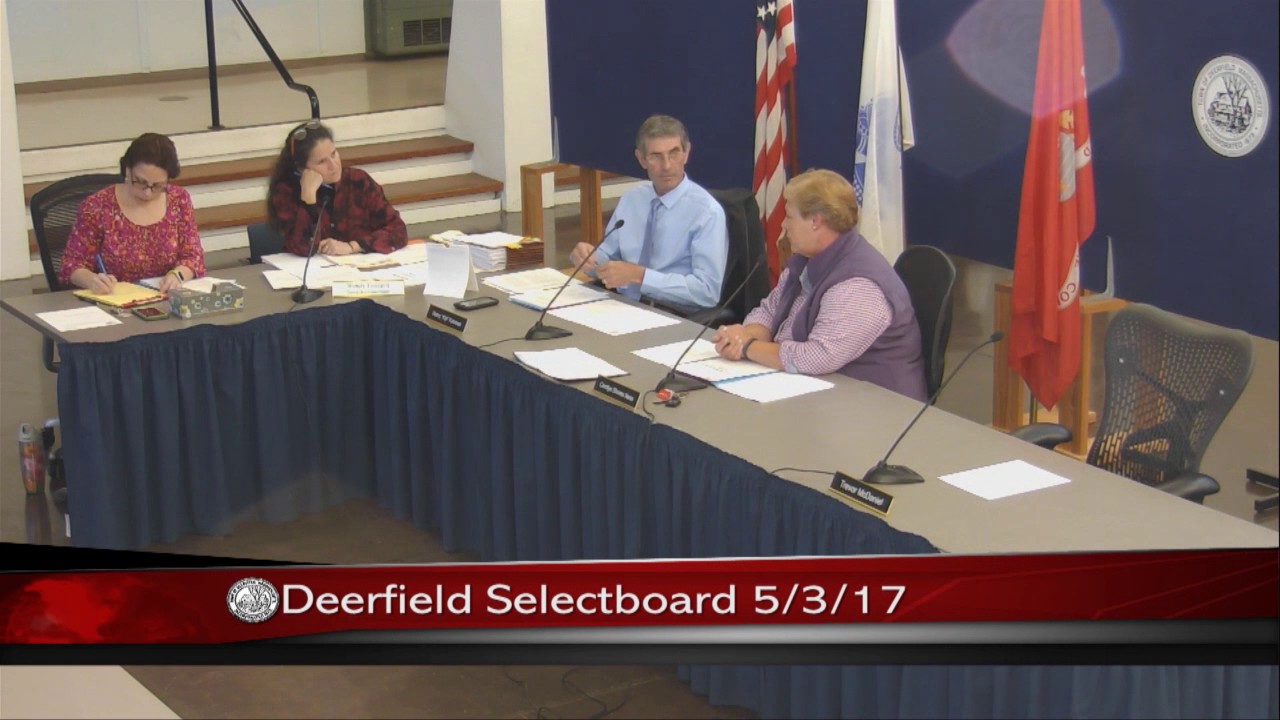 Deerfield Selectboard - May 3, 2017