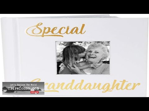 Happy Homewares Modern White Special Granddaughter Photo Album with Gold Foil Text Review