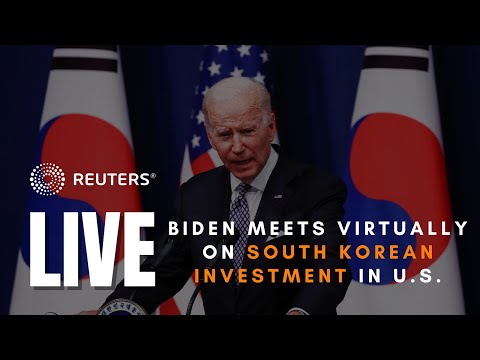LIVE: President Biden and chairman of South Korea's SK Group meet virtually