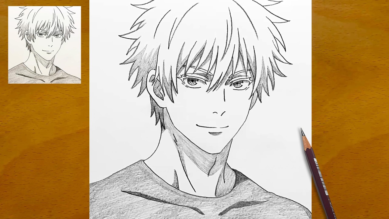 How to Draw Gojo Satoru Step by Step | Jujutsu Kaisen Drawing