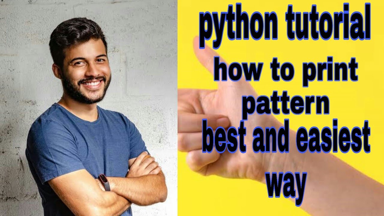 tutorial of python |print pattern without nested loop | python tutorial | anaconda python