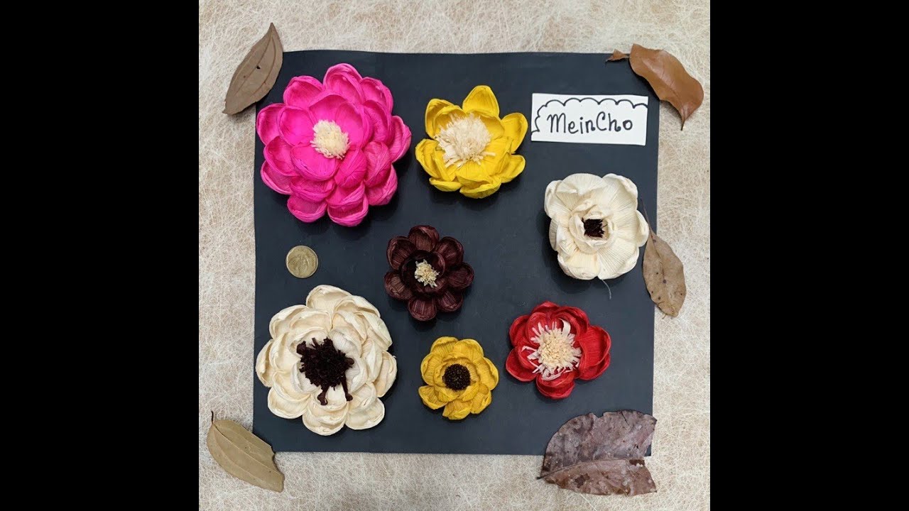 Bunga Klobot Jagung Kulit Jagung BESAR JUMBO Bunga Kering Bunga Lontar Bahan Mahar Dekorasi Rustik