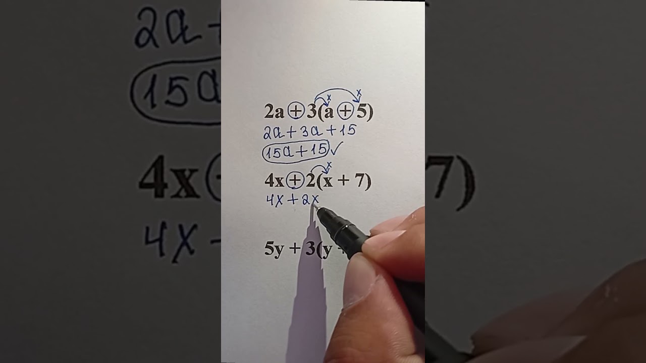 Step-by-Step Method to Solve Equations with Parentheses, Variables, and Numbers #maths #mathematica