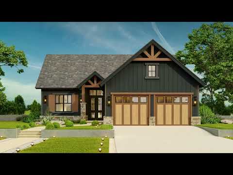Craftsman House Plan 25831GE Walkthrough Tour