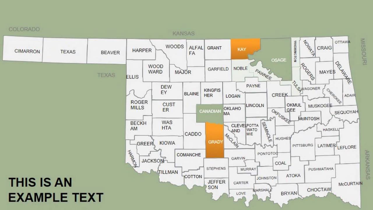Oklahoma United States PowerPoint maps