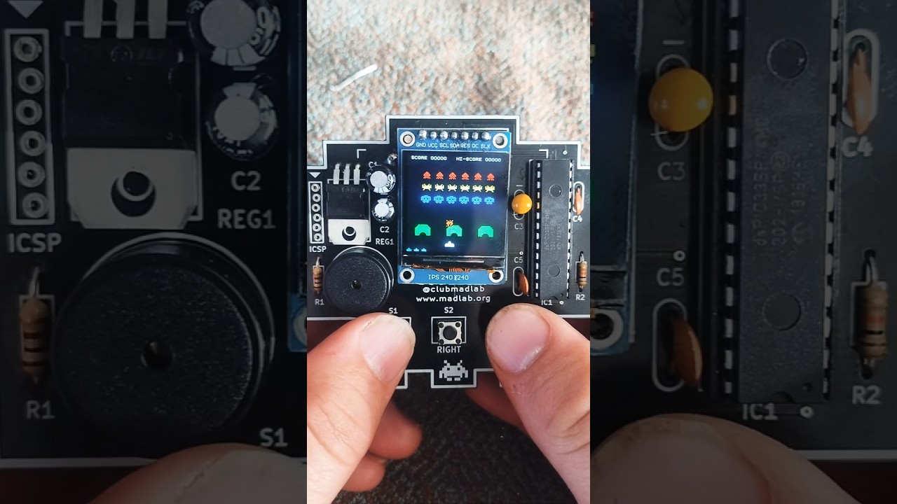 I Built A Videogame!!! Space Invaders Soldering Kit by Madlab