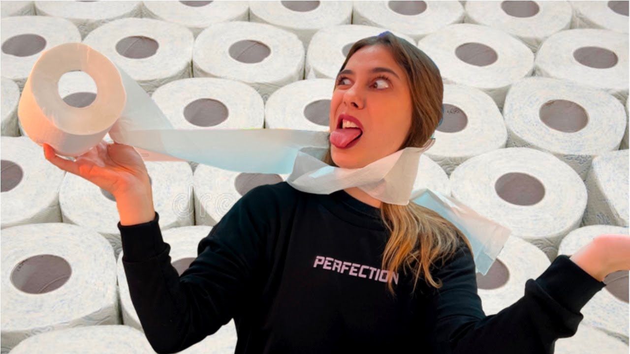 PINTO con PAPEL HIGIÉNICO? 🧻🤔🤨 Poniendo a prueba TIKTOKS de ARTE VIRALES 🎨💅 #2