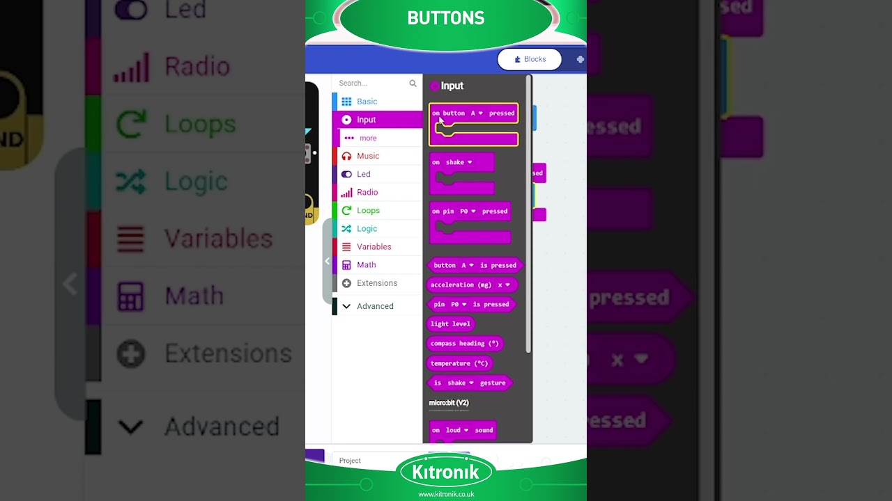 BBC micro:bit coding in 60 seconds - Buttons