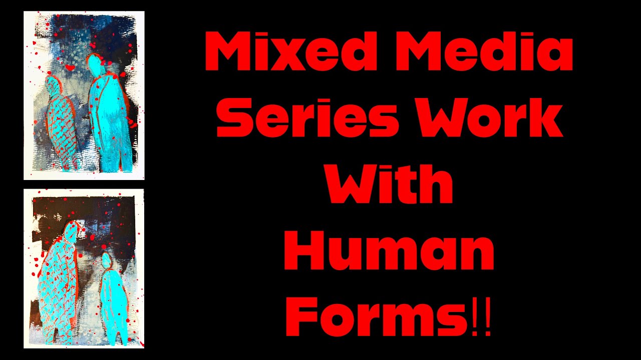 Working In Series With The Human Form! #artdemo #painting #mixedmedia #art #collage 