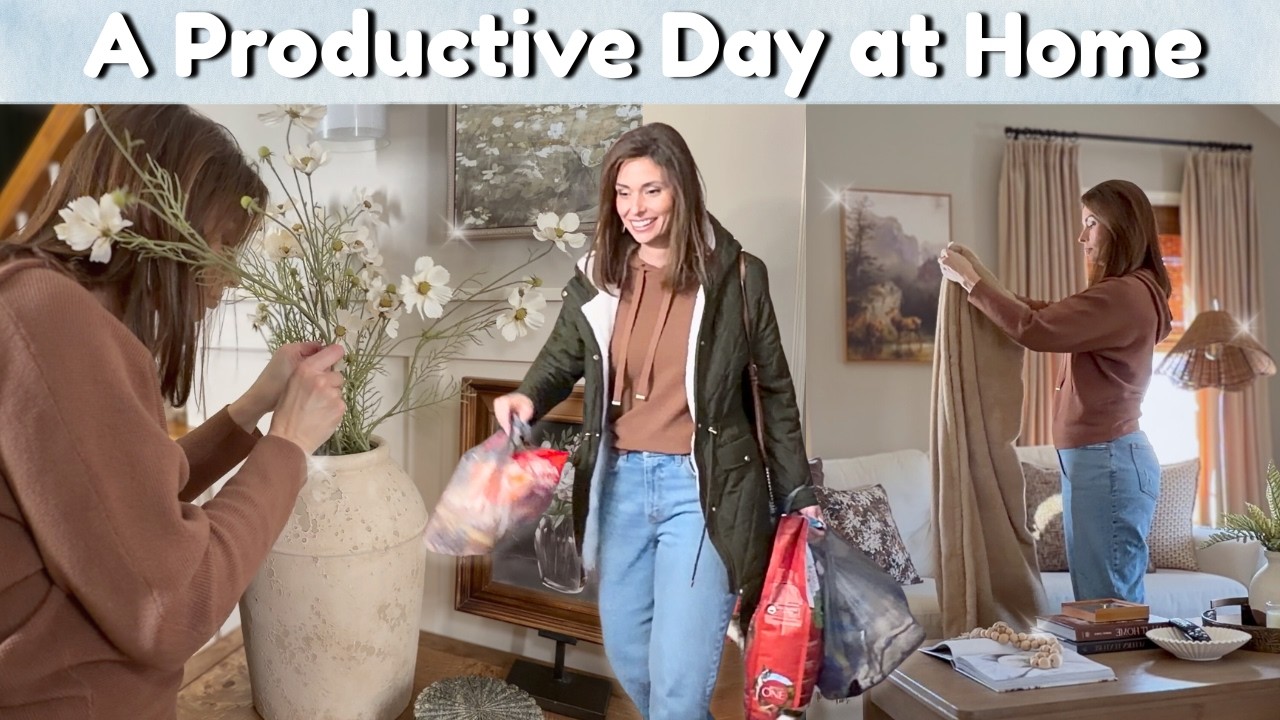 A Calm & Productive Day at Home | Simple Homemaking Routine