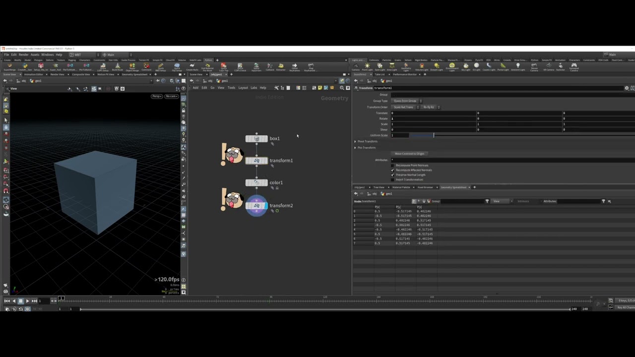 Houdini | Python - Flag Nodes With Keyframes