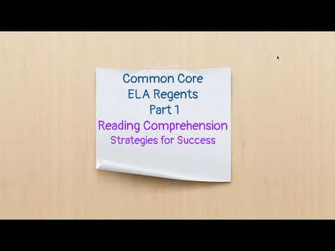 English Regents Review Part 1 Reading Comprehension