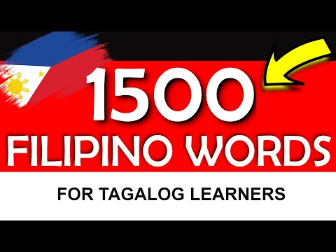 Learn 1500 FILIPINO (TAGALOG) WORDS | English-Tagalog Dictionary
